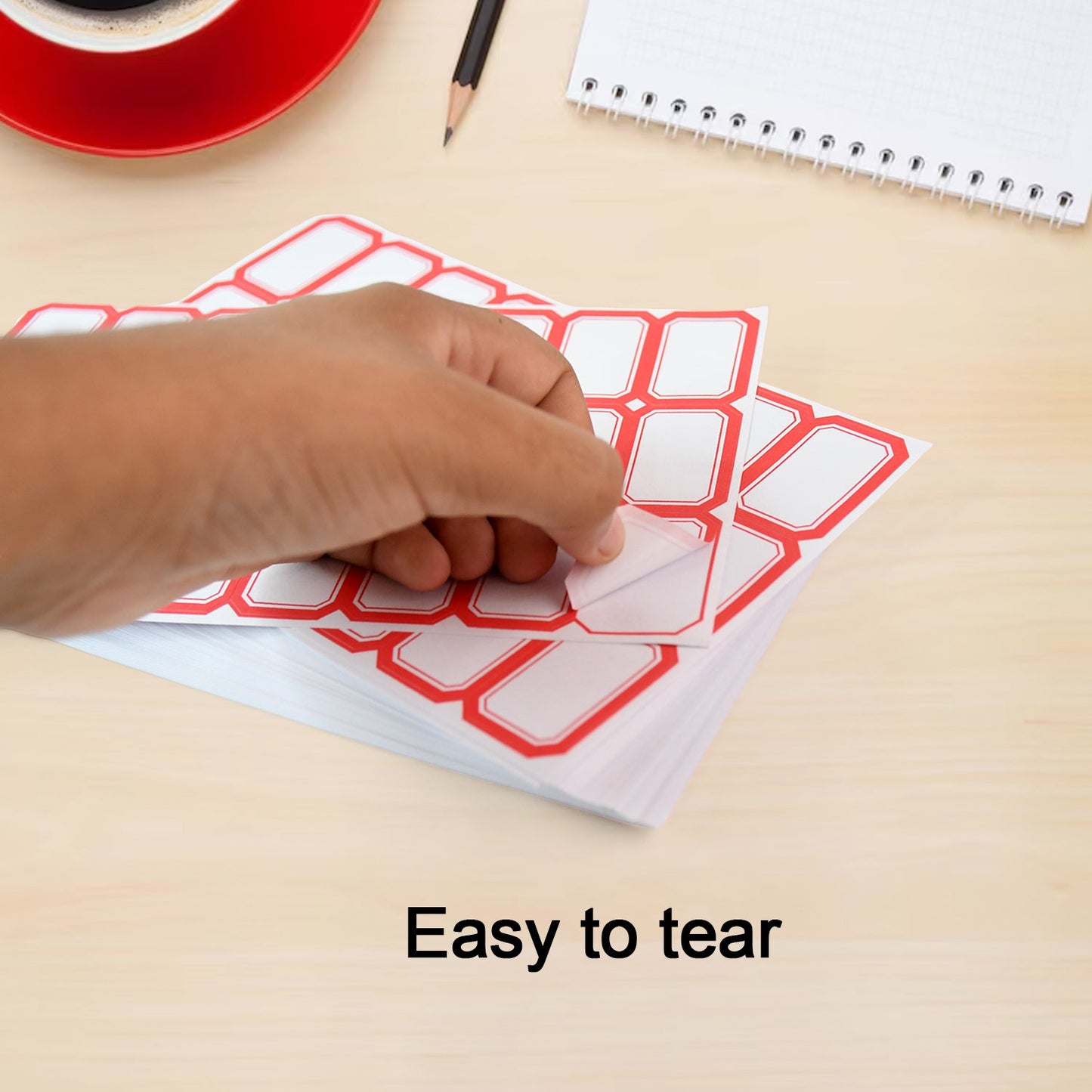 Multipurpose Writable Blank Label Sticker Sheets (50 Sheet)– Natation.in