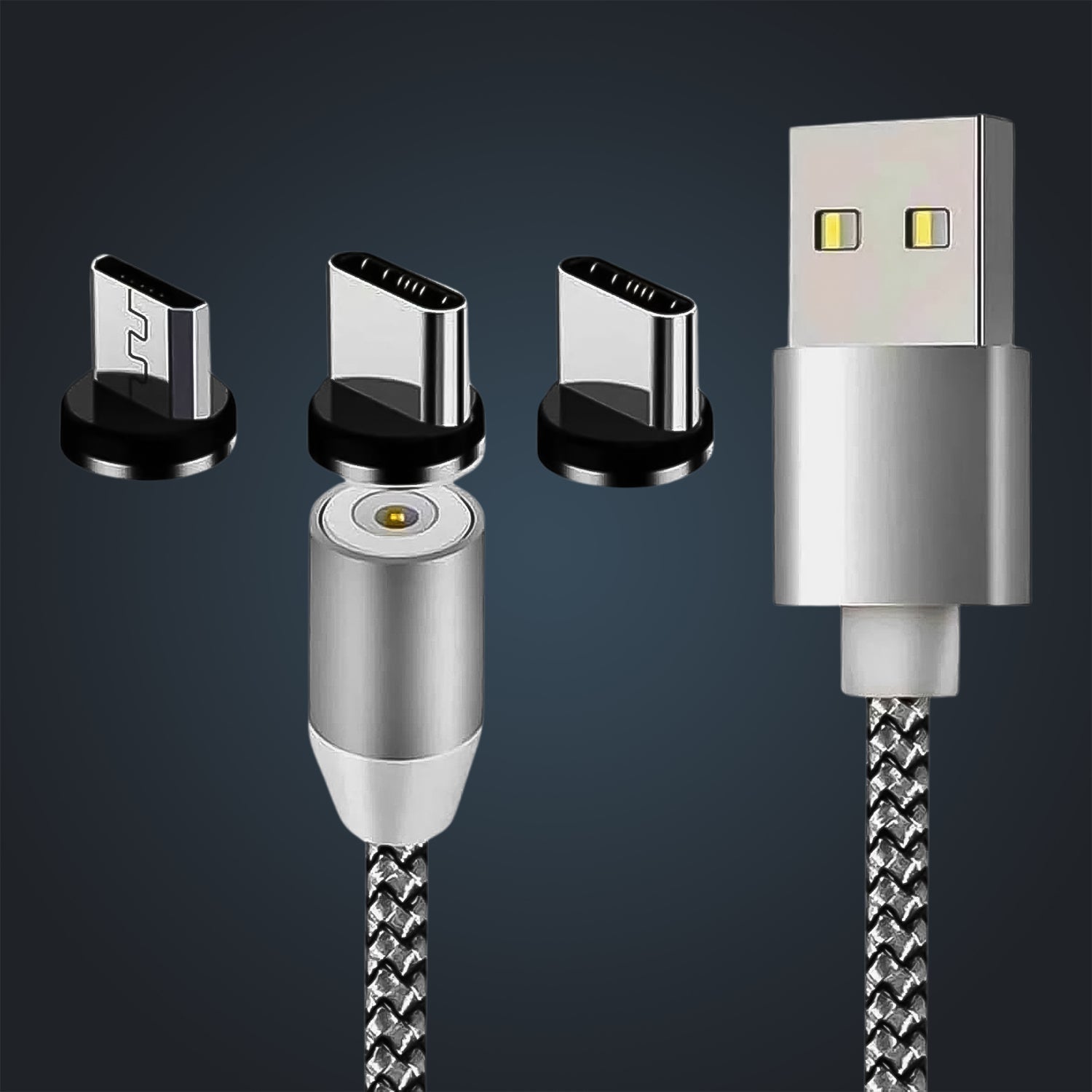 3 in 1 Magnetic Multi Charging Cable (1 Pc)– Natation.in